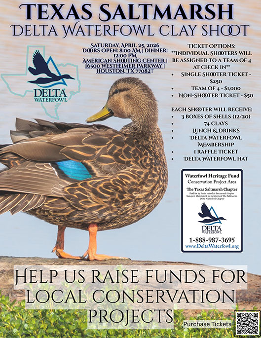 Inaugural Texas Saltmarsh Delta Waterfowl Chapter Clay Shoot Tournament ...